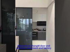 Narrow edge sliding door