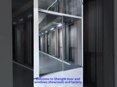 Narrow edge sliding door
