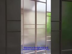 Living Hall Bedroom Aluminium Glass Hinged Door Hinged Aluminium Doors 35 - 45MM