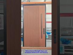 Aluminum exterior door