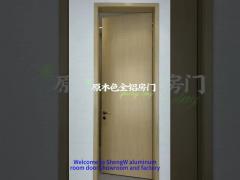 Shutter and framer same color aluminum room door