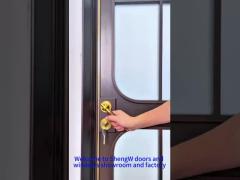 Embossed lattice aluminum room door