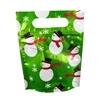 Quality Vibrant Festive Christmas Plastic Gift Bags with Strong Handles for sale