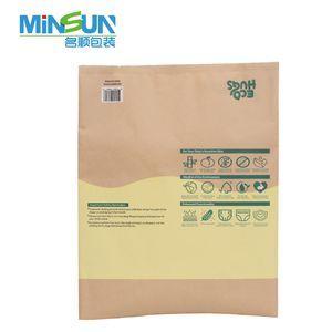 Quality Sustainable Kraft Paper Bags for Eco-Conscious Diaper Storage for sale