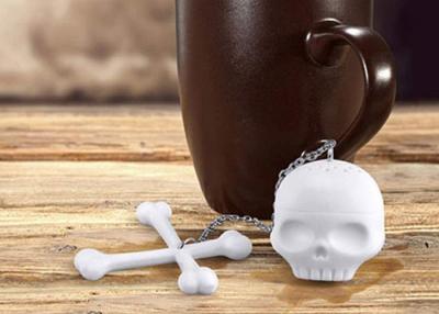 Cina Filtro di scheletro 100% della bustina di tè di forma del cranio del commestibile/un tè unico Infuser della tazza in vendita