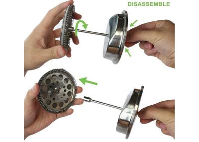 Cina 304 acciaio inossidabile Mesh Filter Plunger una stampa francese ODM/OEM da 51 oncia in vendita