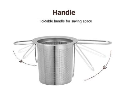 Cina Commestibile di volta di 304 del cavo di acciaio inossidabile maniglie di Mesh Dome Shape Tea Filter Infuser 2 in vendita