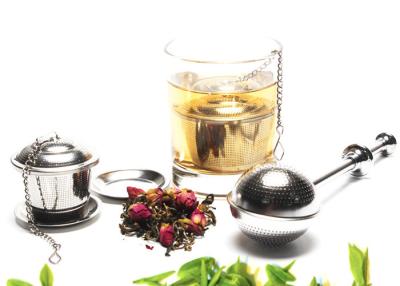 Cina Il tè Infuser di acciaio inossidabile della maniglia della primavera ha messo 3 Picecs 18x5x4.5cm in vendita