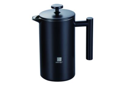 Cina La caffettiera della stampa di Matte Black Stainless Steel French di 8 tazze ha isolato la stampa 27oz/34oz del caffè in vendita