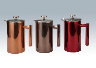 Cina 12 - il doppio strato francese della macchinetta del caffè della stampa del metallo 51oz tiene caldo Shinny il filtro da caffè di Cafetiere in vendita