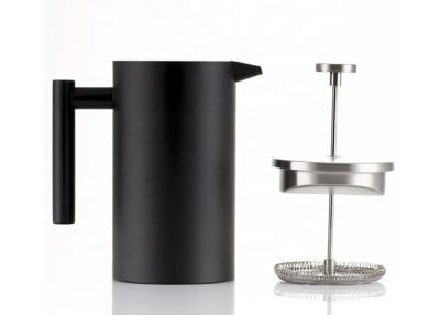 China Cafetiere murado dobro fabricante de café de aço inoxidável da imprensa francesa do metal de 8 copos à venda