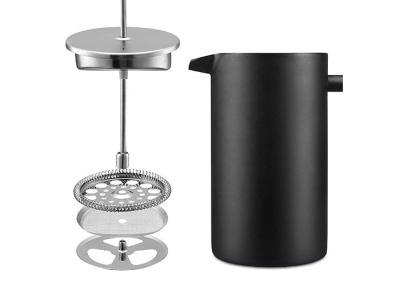 Cina U-legame macchinette del caffè francesi a doppia parete 51oz della stampa di acciaio inossidabile Cafetiere di 12 tazze in vendita