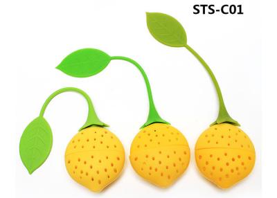 Cina Tè Infuser 20g del silicone del limone/filtro del tè a fogli staccabili in vendita
