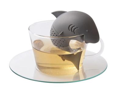 Cina Tè animale Infusers del filtro 20g di Infuser del tè dell'a fogli staccabili del silicone del delfino in vendita