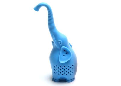 Cina L'elefante riutilizzabile modella il tè Infuser 4x4x12cm del silicone dell'a fogli staccabili in vendita