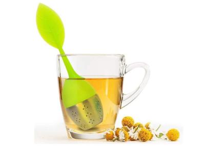 Cina Tè libero Infuser della tazza di acciaio inossidabile di BPA/maniglia del silicone Infuser della foglia di tè in vendita