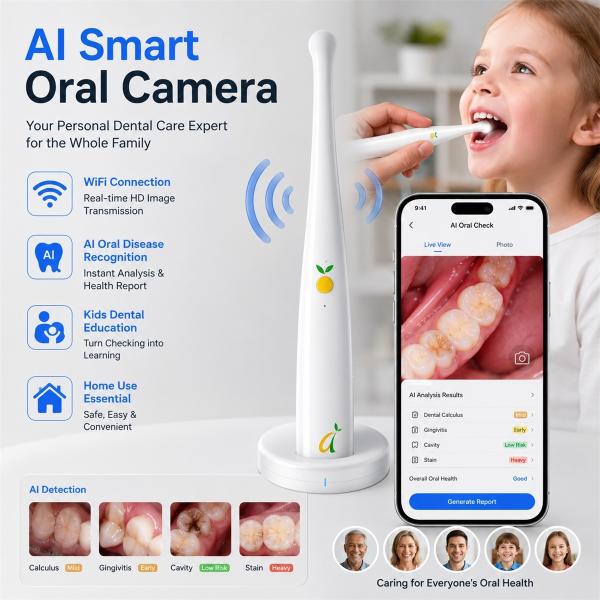 Quality Handheld And Lightweight AI Oral Camera Offering AI Based Lesion Detection Alongside AI Integration For And Accurate Dental Imaging for sale