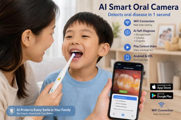 Quality Rechargeable Battery AI Powered Dental Camera Handheld Lightweight Device Providing Dental Imaging for home use for sale
