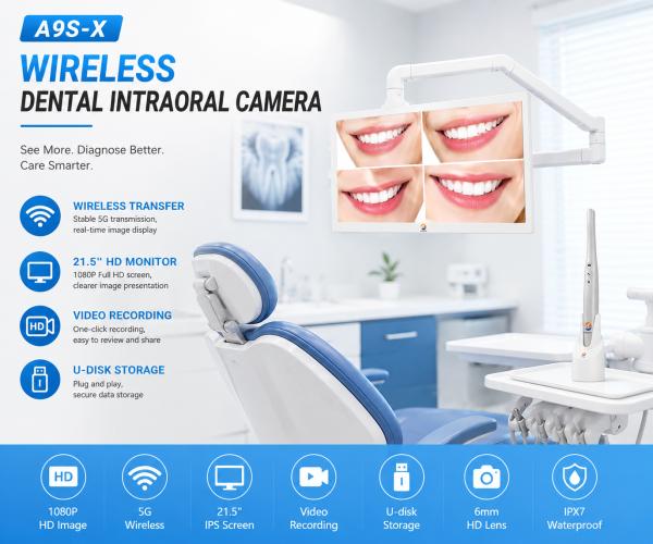 Quality Premium 21.5 Inch IPS Dental Intraoral Camera, 5G WiFi Wireless Oral Viewer, 1080P HD Photo & Video Recording, Ultra Clear Imaging Equipment for High-End Dental Clinics for sale
