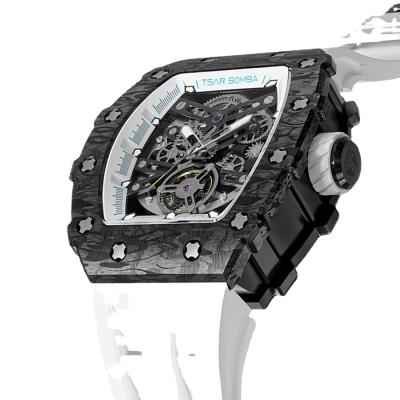 Cina 30 metri dell'orologio di fibra impermeabile su ordinazione del carbonio hanno forgiato gli orologi degli uomini in vendita