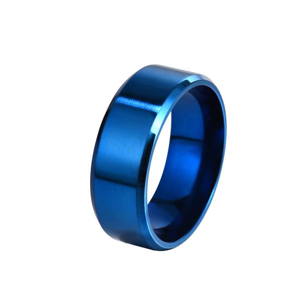 4 Colors 316L Stainless Steel Ring Powder Coating Stainless Ring For Men