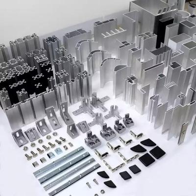 China V T Slot Extrusion Aluminum Profile 8080 6063 Alloy Frame Industrial Custom for sale