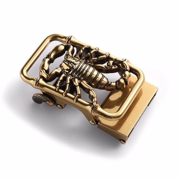 Custom Belt Buckle Hardware Clasp Embossed Round Metal Strap