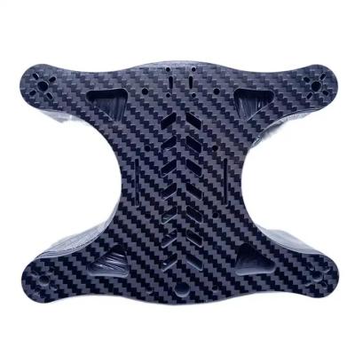 China CNC Cutting UAV Parts 3K Machined Carbon Fiber Micro Machining CNC Milling for sale