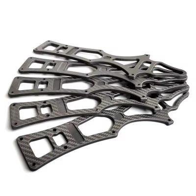 Китай Custom forged CNC cutting heat resistant carbon fiber sheet 0.3mm продается