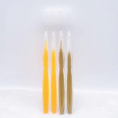 China Disposable adult toothbrush with soft semi-hard bristle clean teeth brush oral care hotel toothrbrush factory