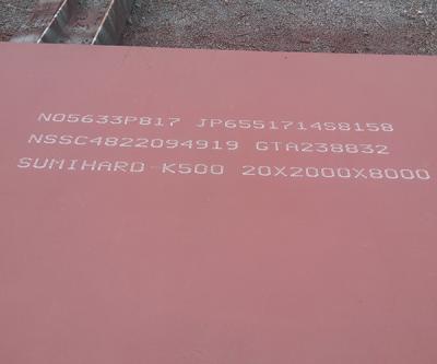 Cina Nm500 escavatore antiusura Bucket Steel Sheet del piatto 2500mm duro in vendita