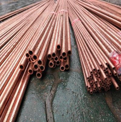 China Cu ≥99% 1/4-7/8 Tubo de cobre Ininterrupto 0,3-3 mm Para industriais à venda