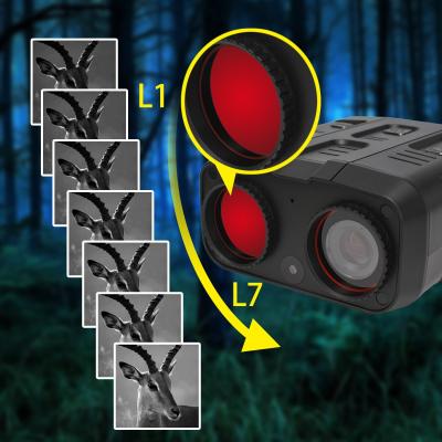 China NVG Digital Infrared Night Vision Goggles Binoculars Red Low Light Full Color 4K UHD 8X Zoom for sale