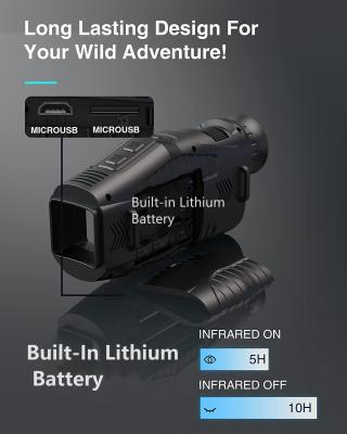 중국 방수 암시의 명시를 기록하는 디지털 모노크룰러 야간 시력 적외선 비디오 판매용