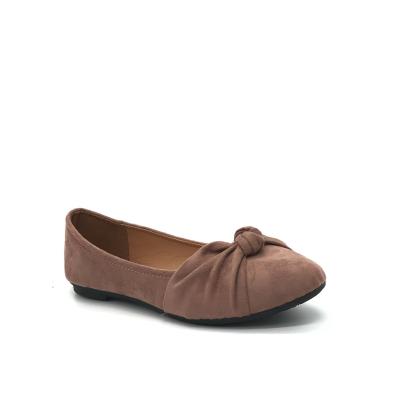China Women Leather Shoes slip on loafers shoes Cheap designer shoes with knot casual style free shipping 2018 autumn season for sale