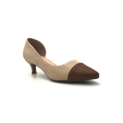 China Low Heels Women Leather Shoes elegant and special dress shoes 2018 new arrival casual shoes for ladies for sale