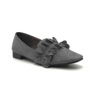 China Women ruffles loafers casual dress shoes for ladies made in China comfortable walking shoes designer shoes for sale