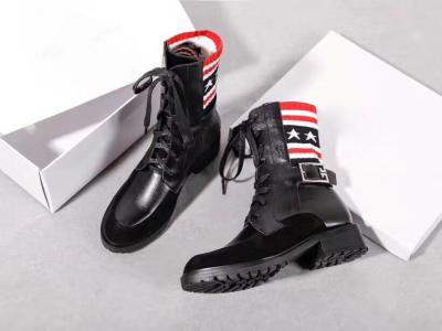 China Carabobo Leather boots for Women martin boots casual boots round toes leather boots with patchwork for sale