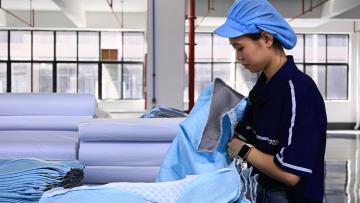 Finished products packaging area