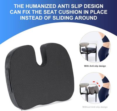Quality Office Memory Foam Armchair Cushion Coccyx Pain Relief Desk Chair Cushion for sale