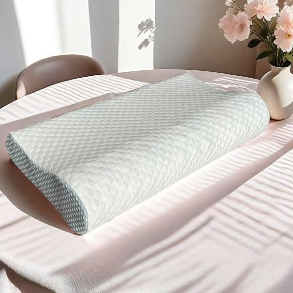 Quality Ice Cooling Contoured Memory Foam Pillow for sale