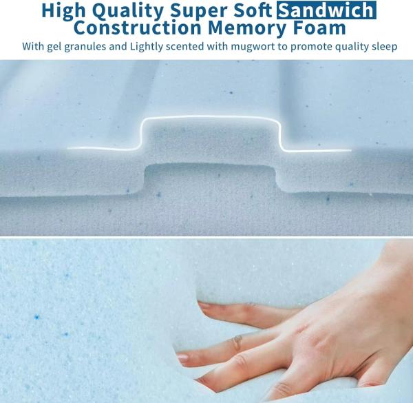 Quality Memory Foam Pillow Adjustable Supportive Orthopedic Contour Sleep Pillow For for sale