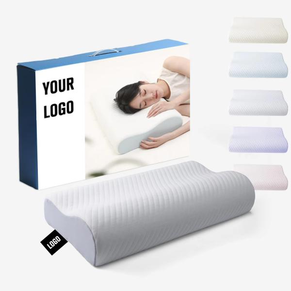 Quality New Bed Side Back Stomach Sleepier Orthopedic Pillow Cervical Bamboo Contour Ergonomic Memory Foam Pillow Orthopedic Head for sale