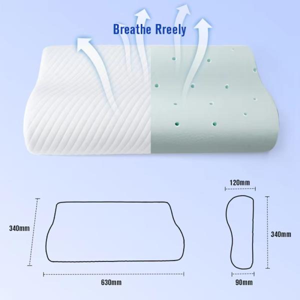 Quality New Bed Side Back Stomach Sleepier Orthopedic Pillow Cervical Bamboo Contour for sale