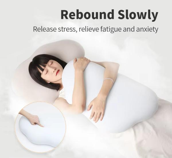 Quality Cloud Shape Pain Relief Contour Orthopedic Cervical Bed Sleep memory foam pillow Orthopedic Memory Foam Pillow for sale