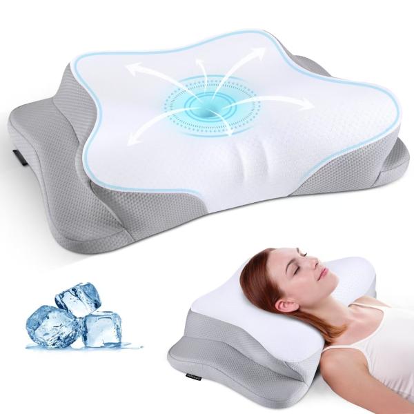 Quality Breathable Orthopedic Memory Foam Pillow Deep Sleeping Orthopedic Butterfly Pillow for sale