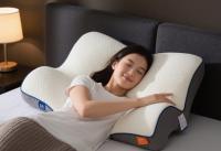Quality Pressure Relief Contoured Memory Foam Pillow with Bamboo Fiber Cover Material Suitable For Back And Side Sleepers for sale