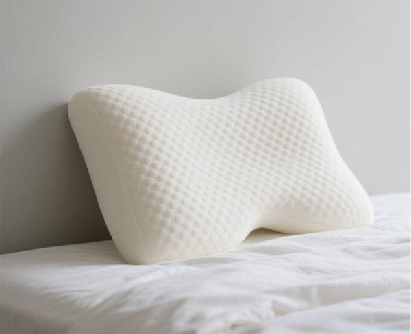 Quality School Edition Curved Memory Foam Pillow with Bamboo Fiber Cover for sale