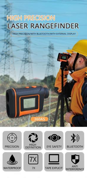 Quality Colorful Display Screen Multifuntion Laser Range Finder 360AS for sale
