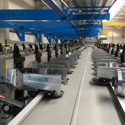 China 3 Phase 380V PLC Control Polyurethane Sandwich Panel Production Line 0.3mm-0.8mm Thickness for sale